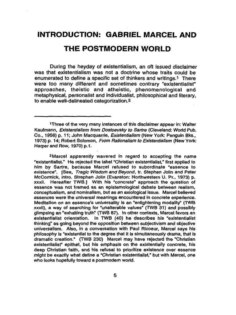 Gabriel Marcel Pdf