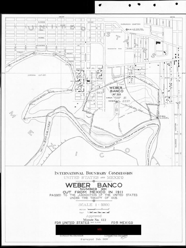 IBWC Maps of Bancos | PDF