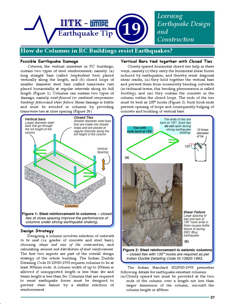 Earthquake Design | PDF | Column | Earthquakes
