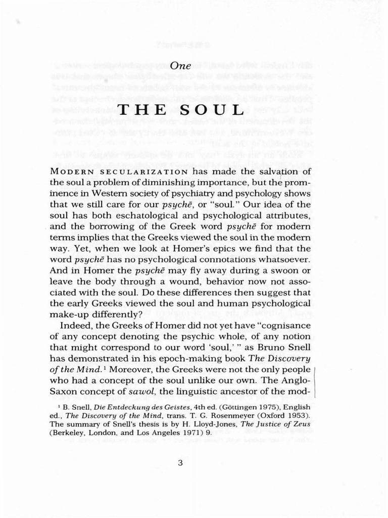 Early Concepts of The Soul | PDF | Soul | Anthropology