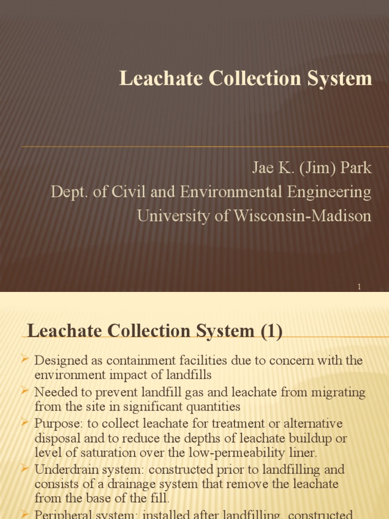 Leachate Collection System Design | PDF | Drainage | Soil Mechanics