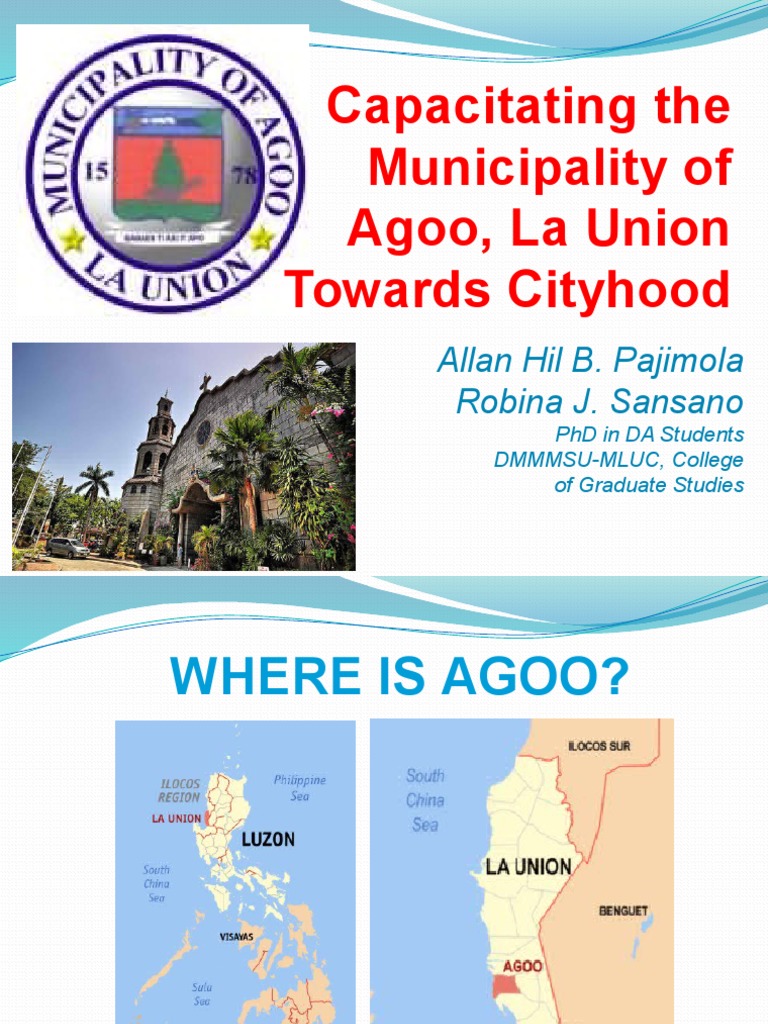 Agoo's Path to Cityhood: Strategies and Plans | PDF | Tourism | Tourism ...