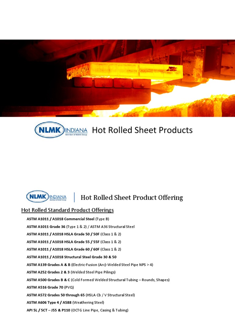 NLMK in Hot Rolled Products | PDF | Steel | Structural Steel