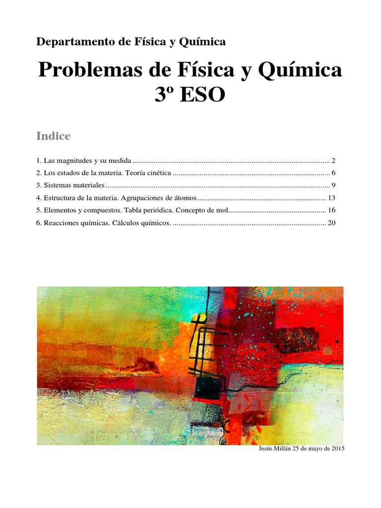 Ejercicios Resueltos Fyq 3ºeso | PDF | Solubilidad | Tabla periódica