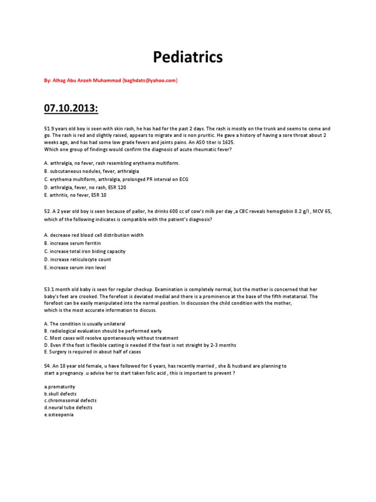 G6PD Deficiency and Pediatric Conditions | PDF | Pneumonia | Diabetes ...