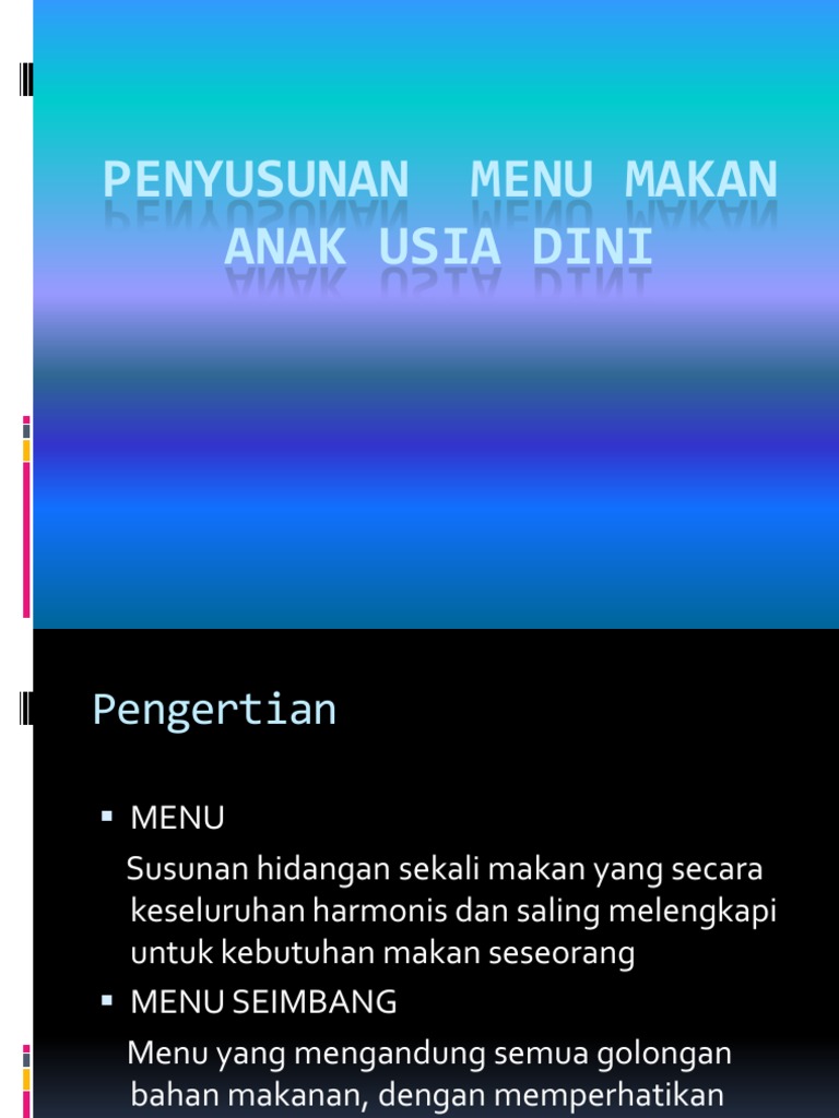 Menyusun Menu | PDF