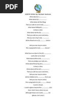 Michael Jackson Earth Song Lyrics | PDF | Art | Young Adult