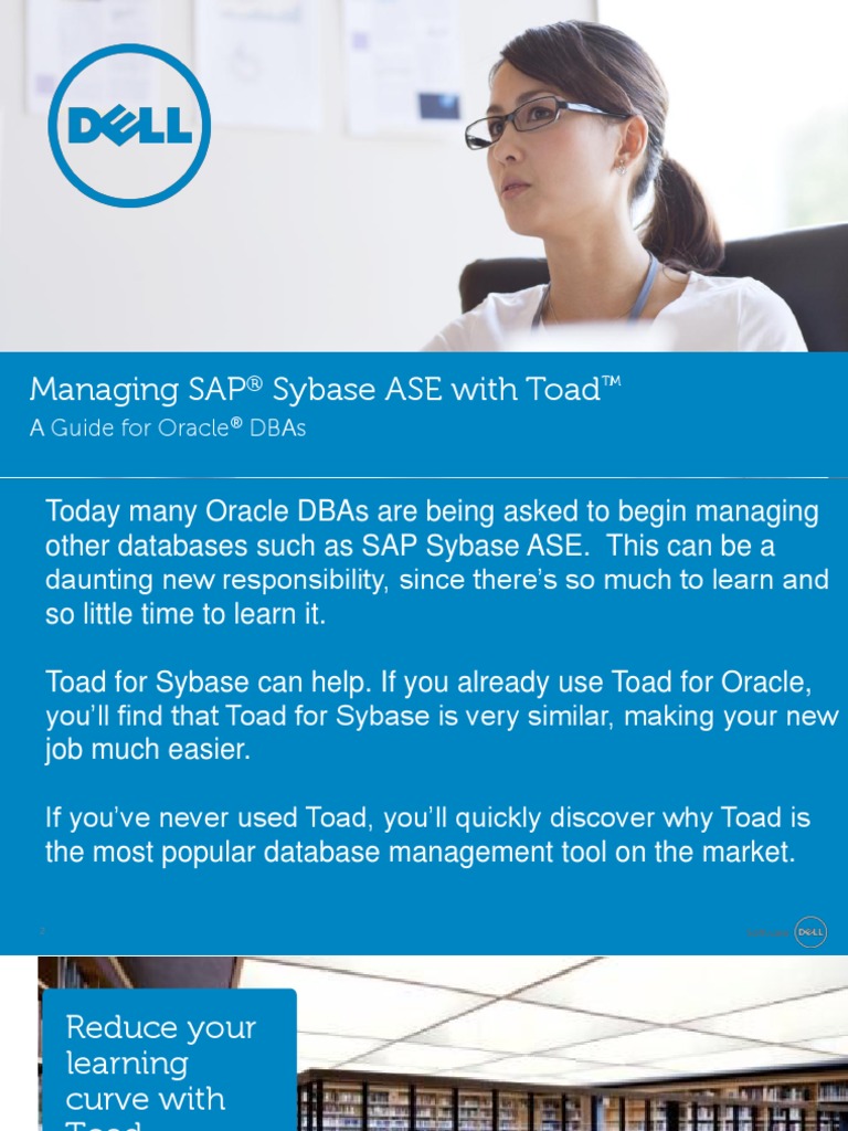 Managing SAP Sybase ASE With Toad: A Guide For Oracle Dbas | PDF | Oracle Database | Sql