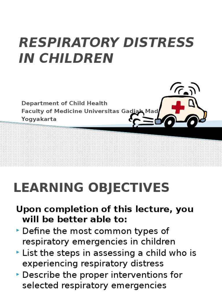 21. Respiratory Distress in Children 2007dr. Amalia. | Pneumonia | Asthma