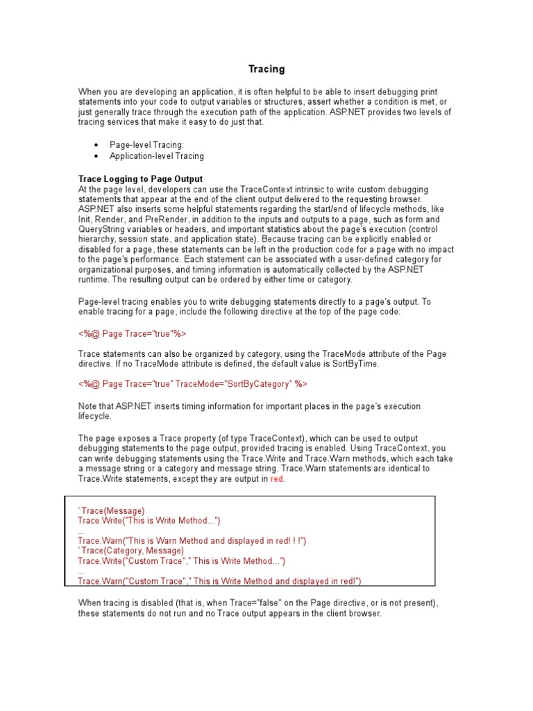 10 Tracing and Caching | PDF | Cache (Computing) | Computer Programming