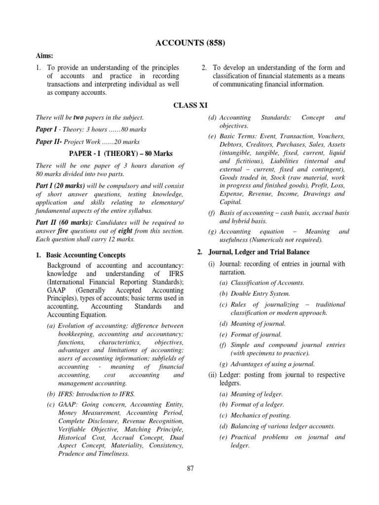 ISC Accounts | PDF | Bookkeeping | Expense