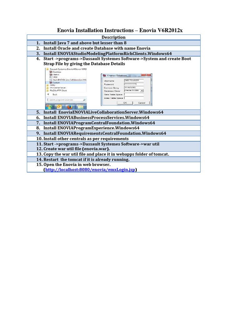 Enovia V6R2012x Installation Guide | PDF | Home & Garden | Computers
