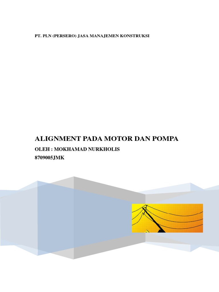 Alignment Pada Motor Dan Pompa | PDF