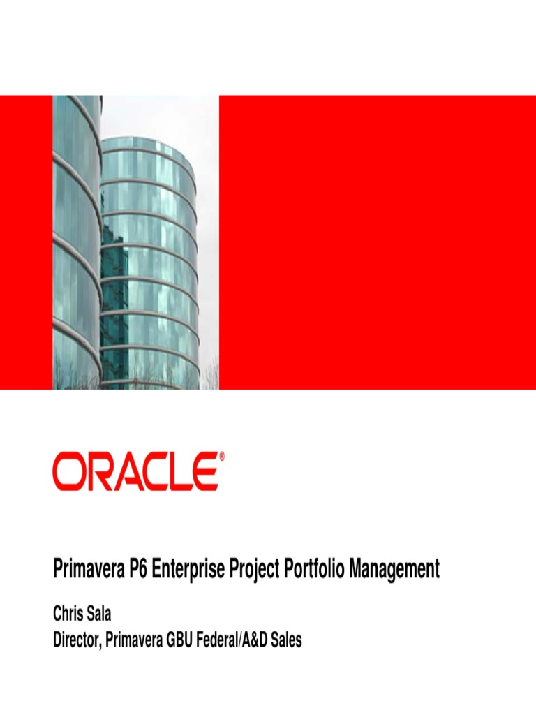 Primavera P6 Enterprise Project Portfolio Management | PDF | Enterprise ...
