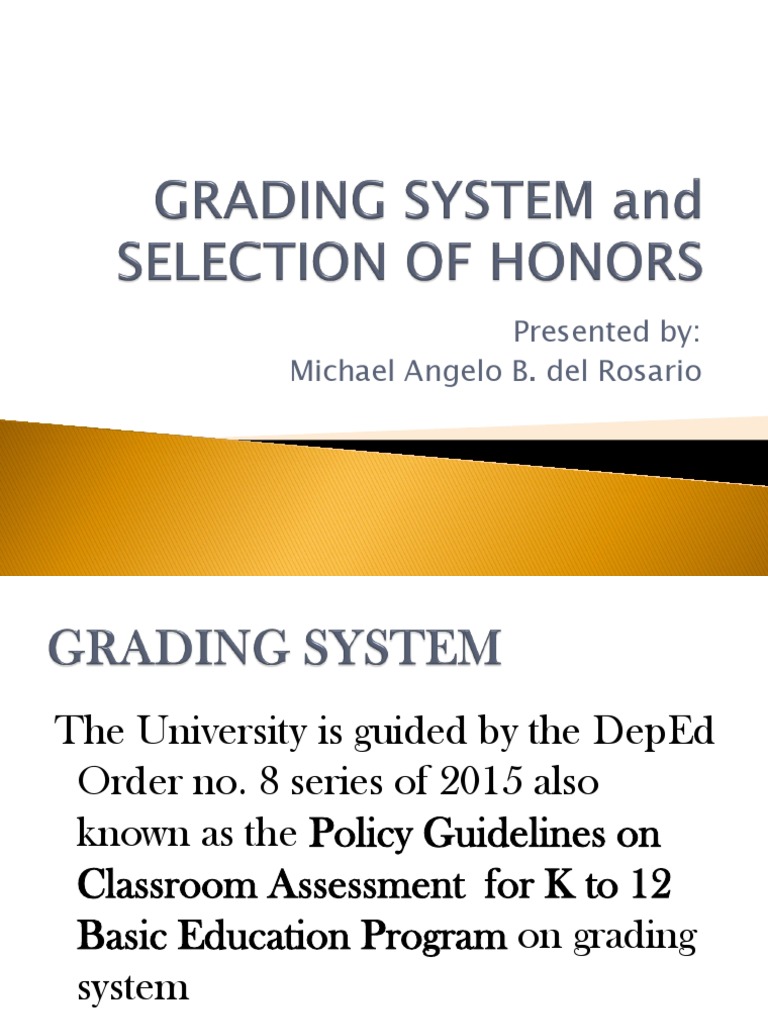 UPHSL Grading System | PDF | Educational Stages | Educational Assessment