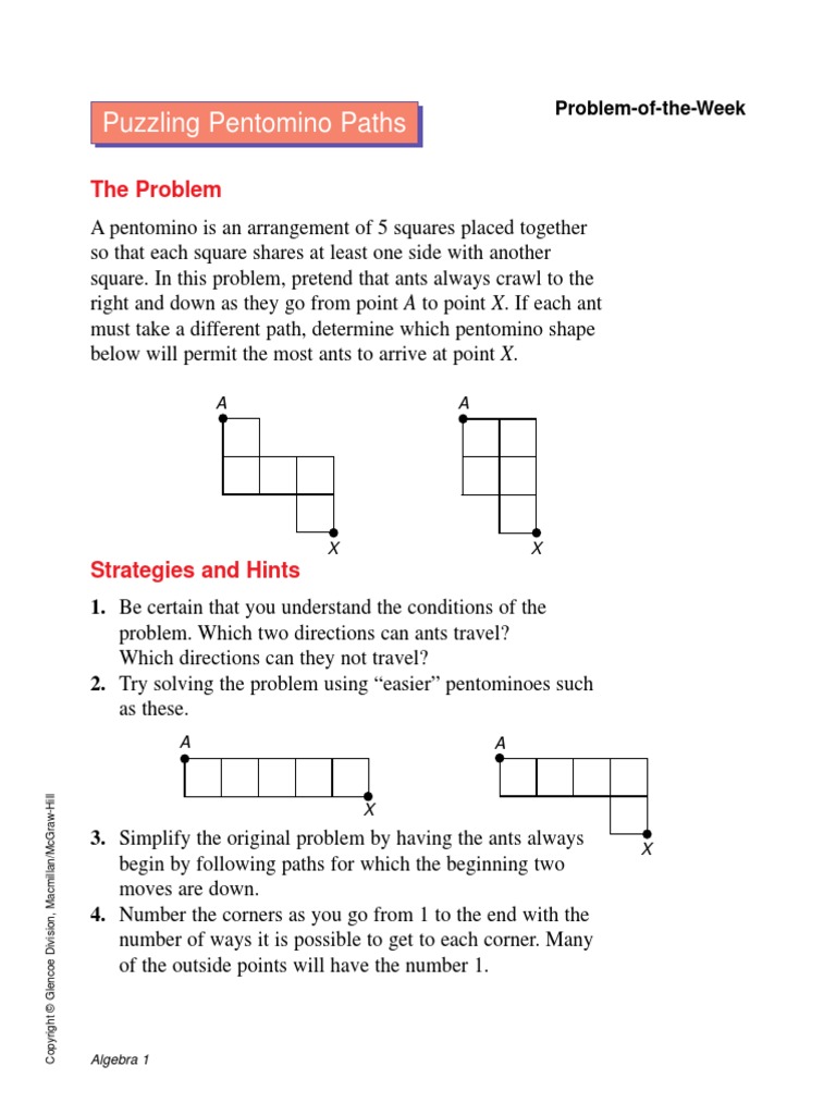 Problem of The Week | PDF
