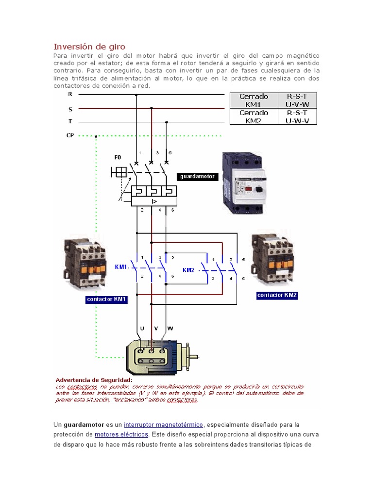 Diagrama de Guardamotor Trifásico | PDF | Componentes | Física