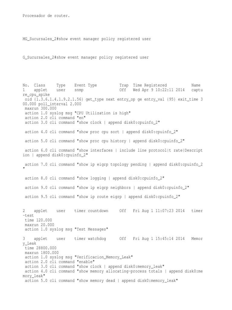 Procesos Router MG Suc 2 | PDF | Command Line Interface | Internet ...