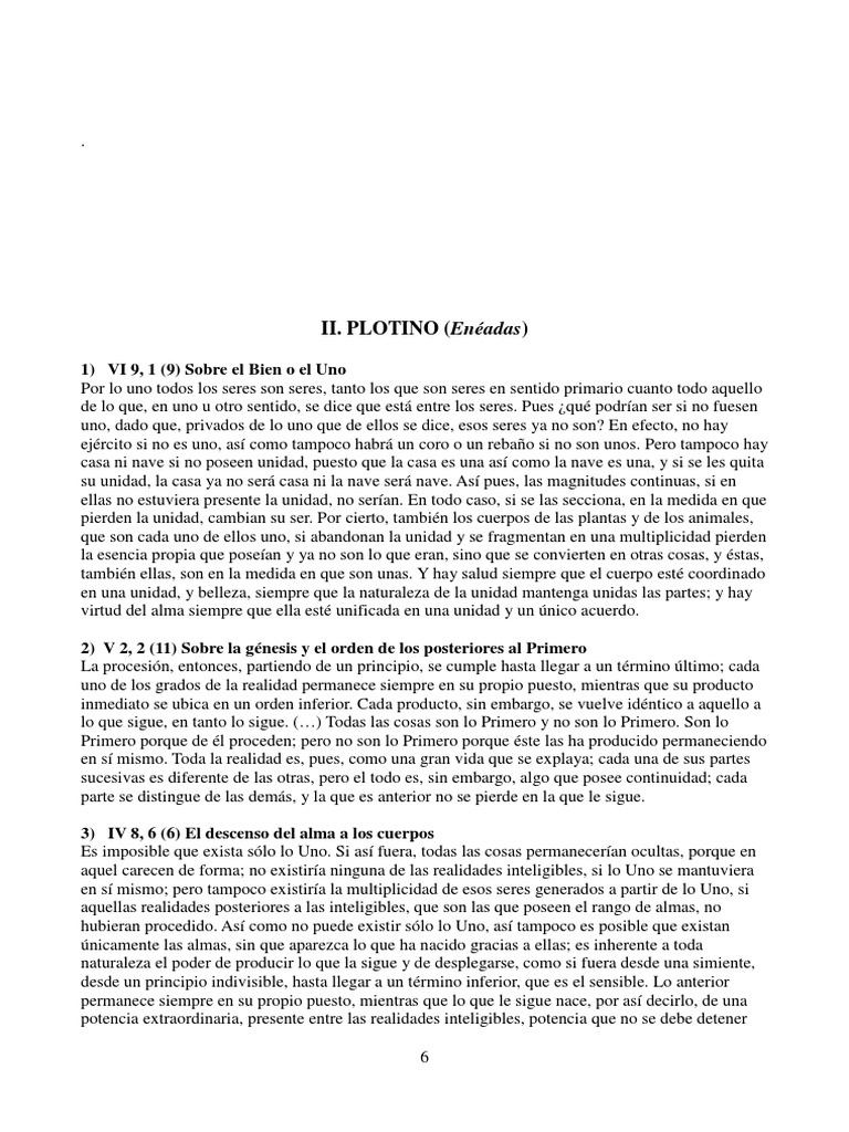 Plotino Fragmentos | PDF | Alma | Realidad