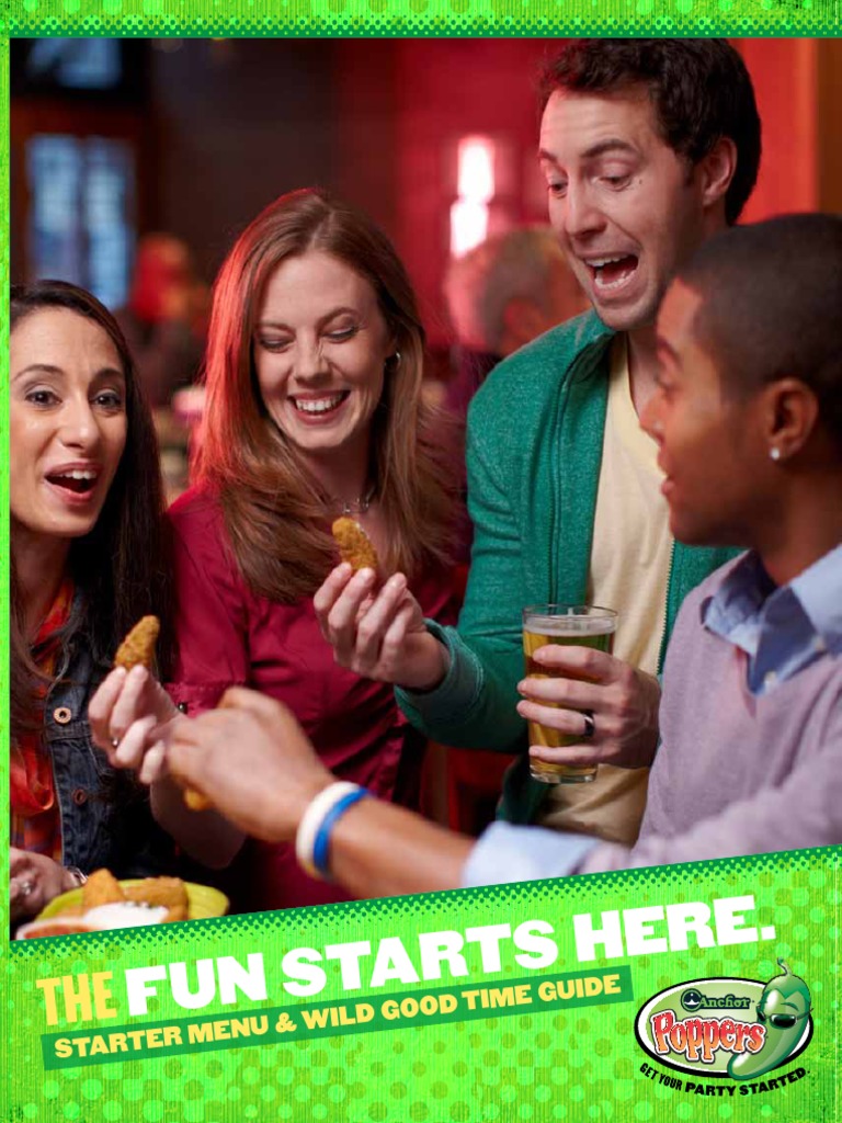 Anchor Poppers Starter Menu and Server Training Guide | PDF | French ...