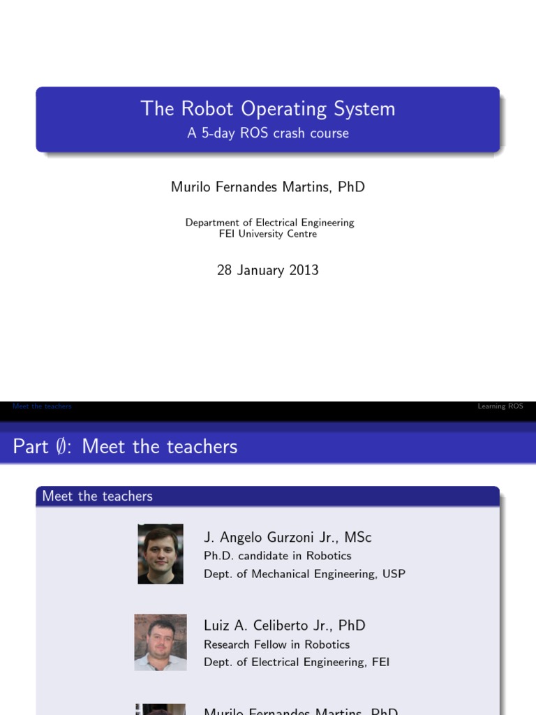 The Robot Operating System | PDF | File System | Virtual Machine
