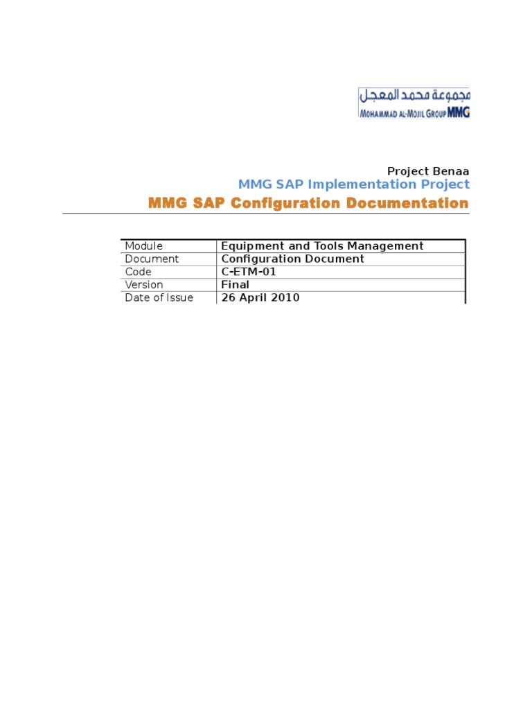 ETM - Config Guide | PDF | Business Process | Systems Engineering