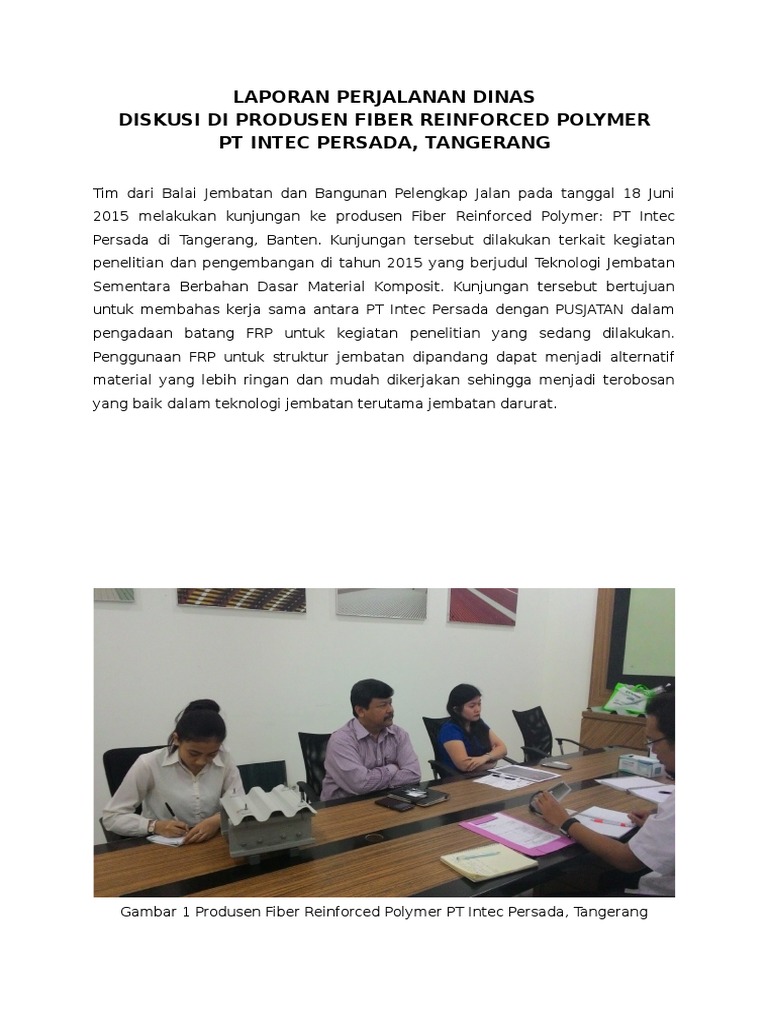 Laporan Perjalanan Dinas Kementrian Pekerjaan Umum | PDF Laporan Perjalanan Dinas Kementrian Pekerjaan Umum | PDF