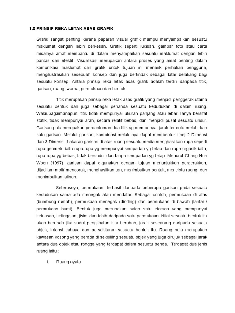 Prinsip Reka Letak Asas Grafik | PDF