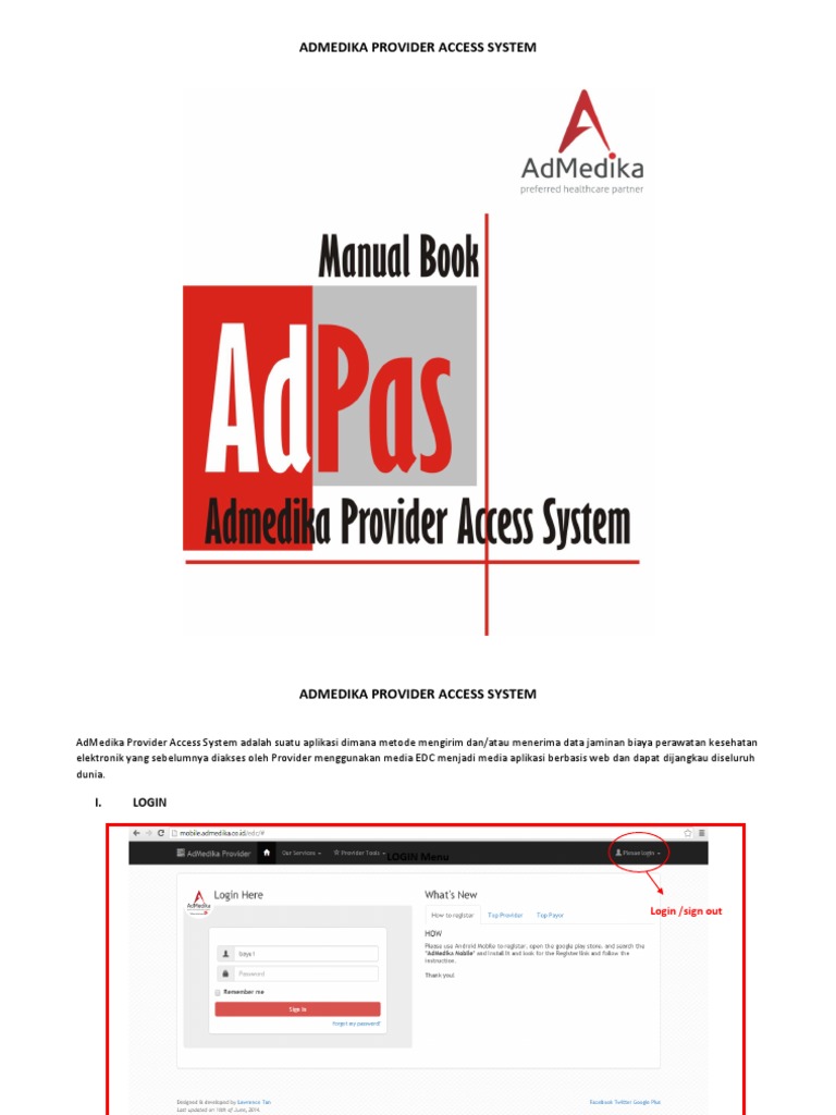 Manual Book Adpas PDF | PDF | Bisnis | Komputer