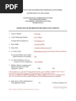 FORM I (Application For Gratuity by An Employee) | PDF