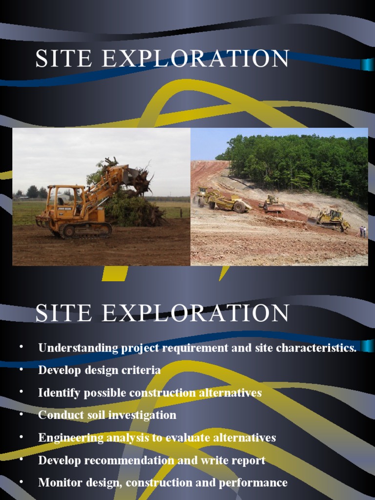 Site Exploration | PDF | Civil Engineering | Geotechnical Engineering