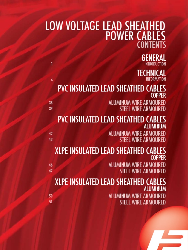 LV Lead Sheathed Cables | PDF | Cable | Electrical Wiring