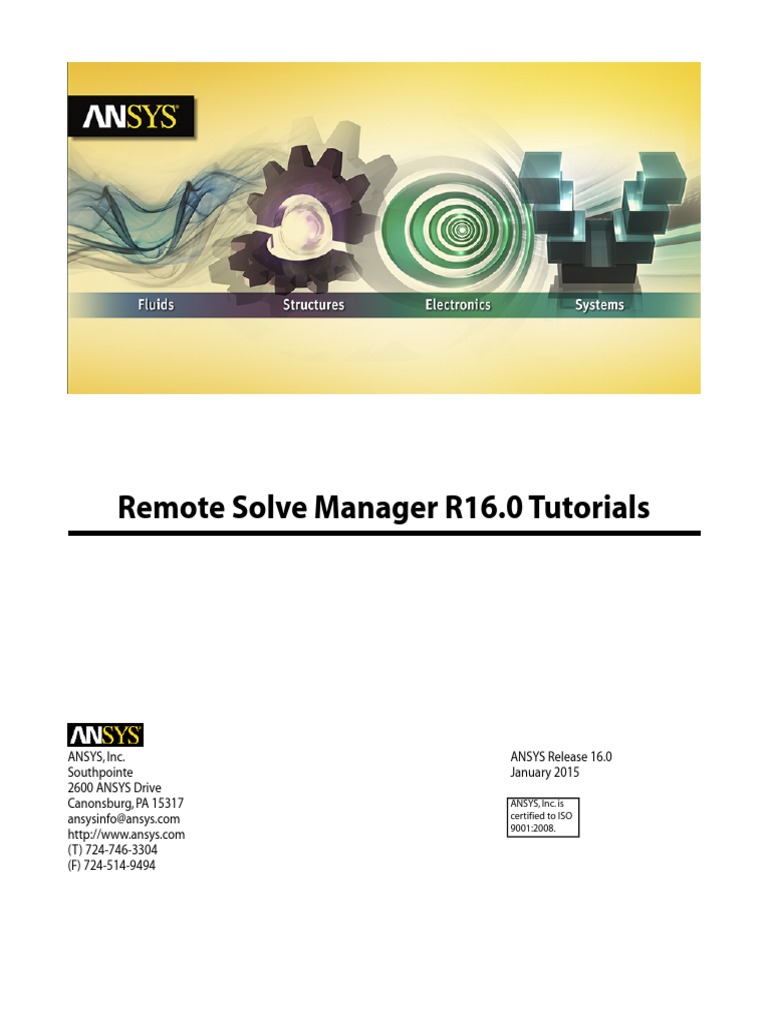 ANSYS Remote Solve Manager Tutorials | PDF | Computer Cluster | Superuser
