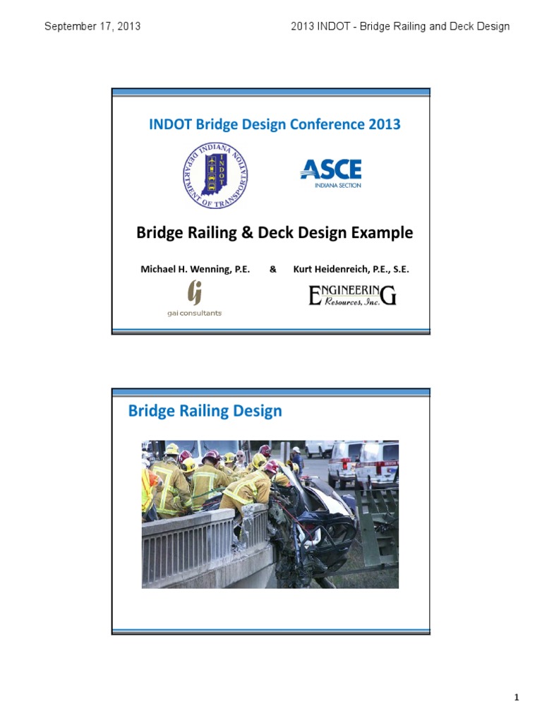 Bridge Railing & Deck Design | PDF | Bridge | Sidewalk