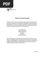 KNUST Thesis Guide | PDF | Thesis | Writing