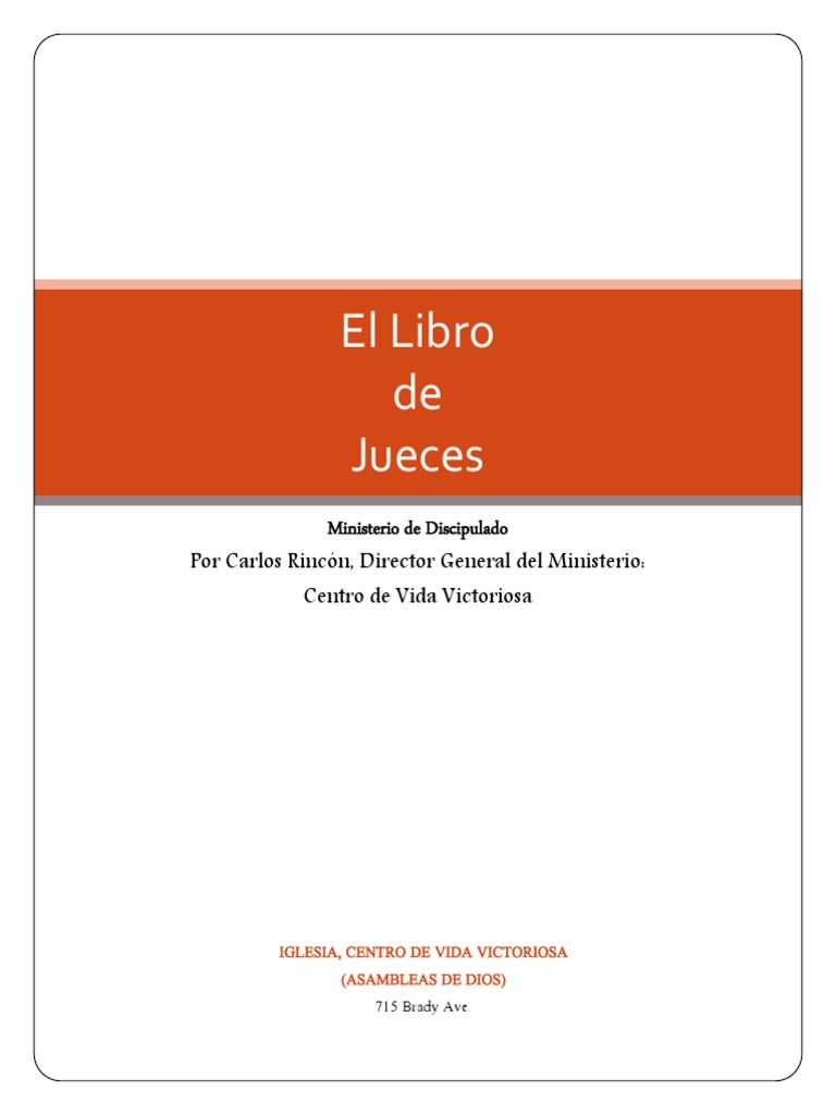 Introduccion Al Libro de Jueces | PDF | Libro de jueces | Sansón Introduccion Al Libro de Jueces | PDF | Libro de jueces | Sansón
