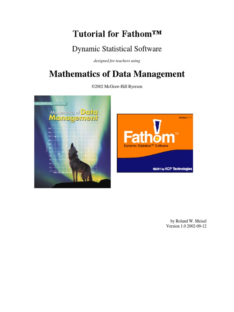 Fathom Tutorial | PDF | Least Squares | Regression Analysis