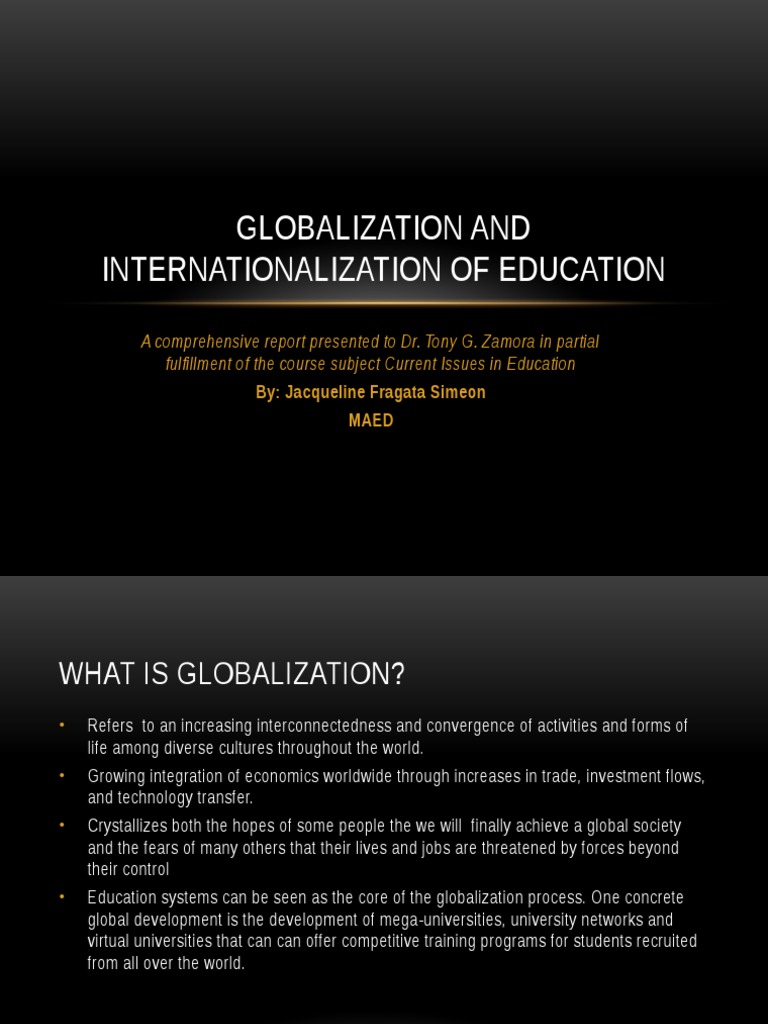 Current Issues | PDF | Globalization | Internationalization