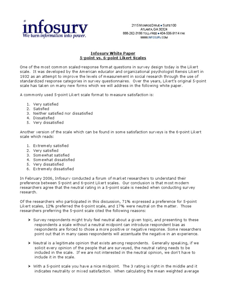 Likert Scale Debate | PDF | Likert Scale | Level Of Measurement