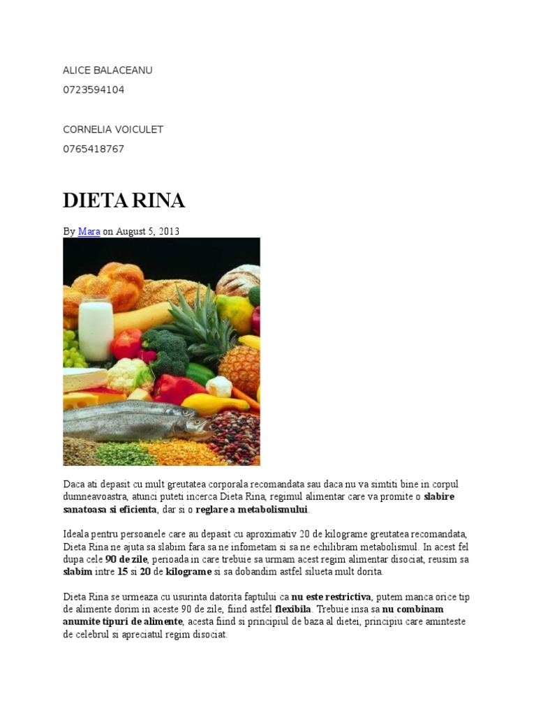 Dieta Rina | PDF