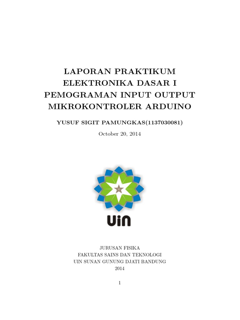 Pemrograman Input Output Mikrokontroler Arduino Pdf