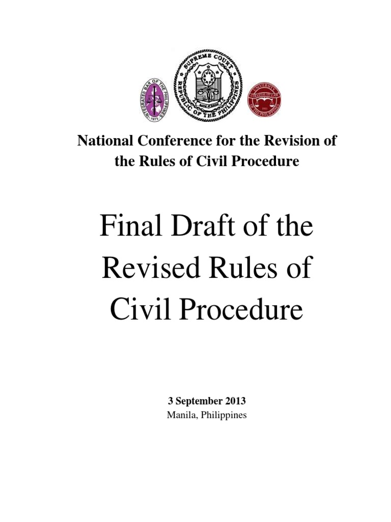 Revised Rules of Civil Procedure 2013 | PDF | Jurisdiction | Original ...