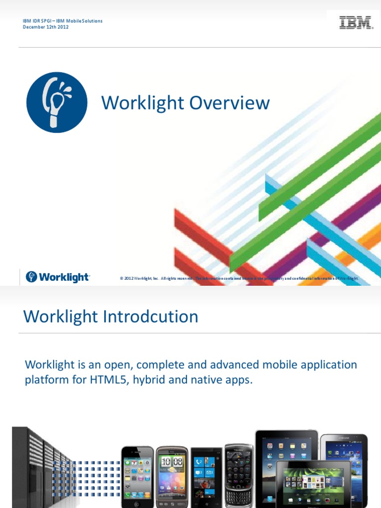 IBM Worklight Overview | PDF | Computer Engineering | Computing