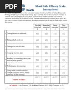 Falls Efficacy Scale PDF | PDF | Portable Document Format | Psychology
