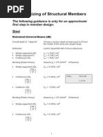 UC Steel Section Dimensions Guide | PDF | Technology & Engineering