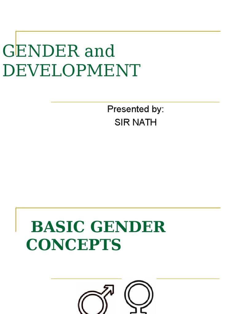 Basic Gender Concepts. | PDF