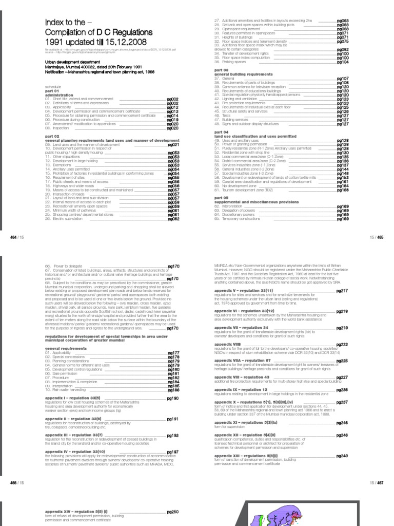 31 Index To The - Compilation of D C Regulations 1991 Updated Till 15. ...