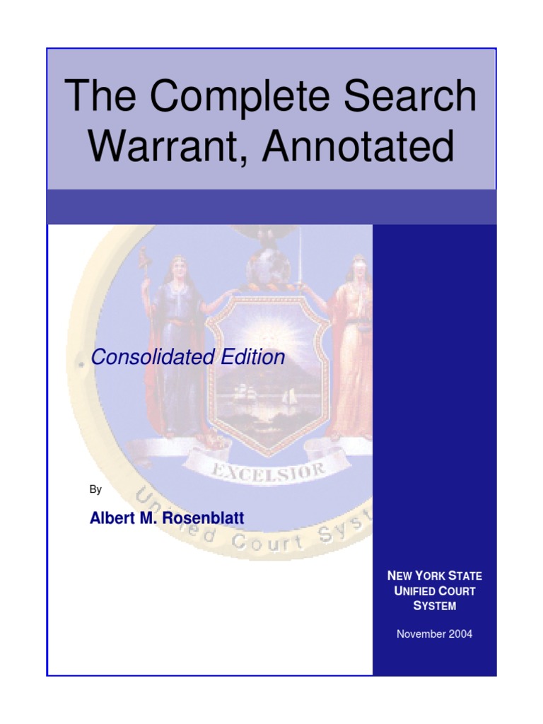 SearchWarrant Manual | PDF | Search And Seizure | Search Warrant