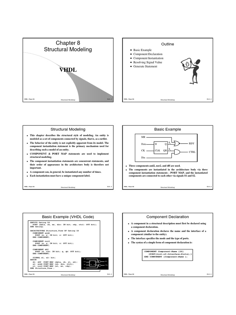Structural Modeling: Outline | Download Free PDF | Vhdl | Computer Engineering