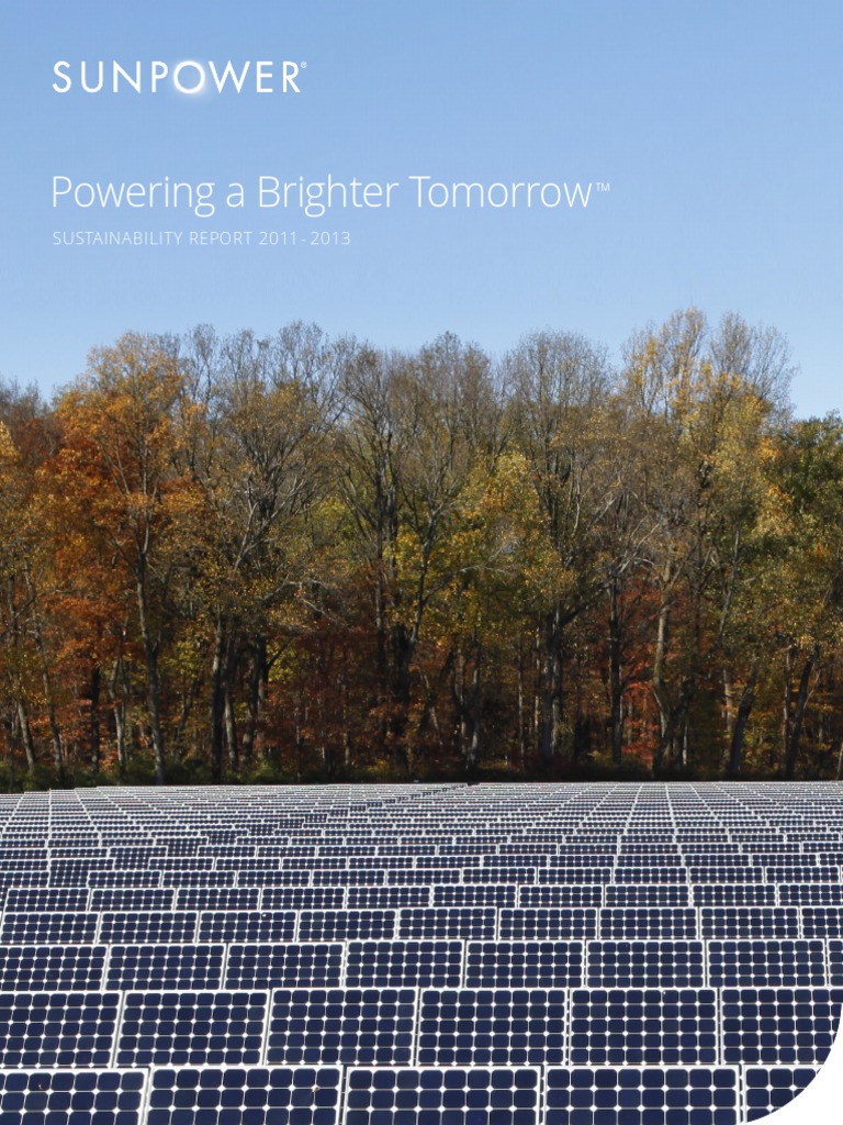 Sunpower Sustainability Report | PDF | Leadership In Energy And ...